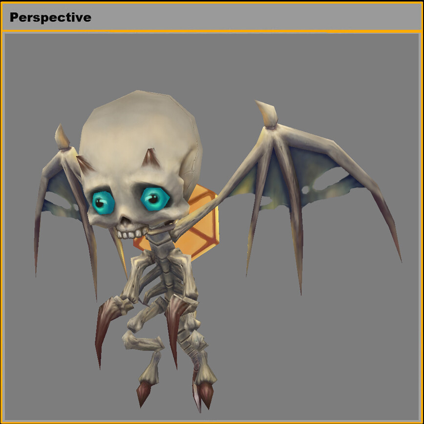 ArtStation - Low poly 3D Monster - Little Bone 02 | Game Assets
