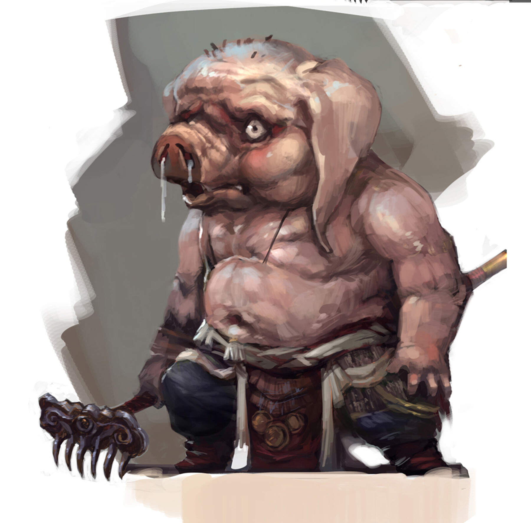 ArtStation - Low poly 3D Monster - The Piglet 01 | Game Assets