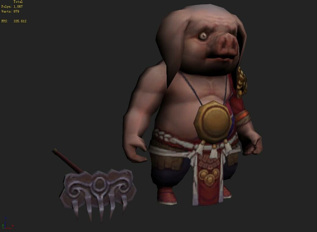 ArtStation - Low poly 3D Monster - The Little Pig 02 | Game Assets