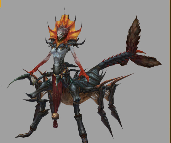 ArtStation - Low poly 3D Monster - Forceps | Game Assets