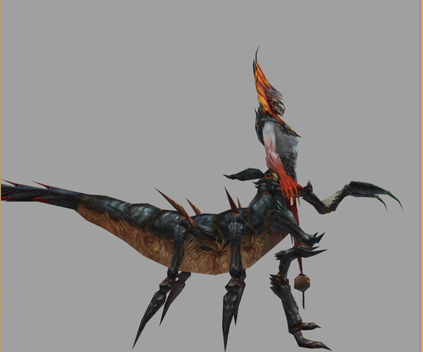 ArtStation - Low poly 3D Monster - Forceps | Game Assets