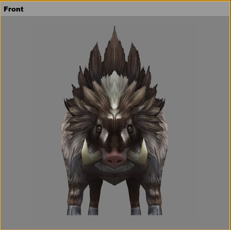 ArtStation - Low poly 3D Monster - Boar | Game Assets