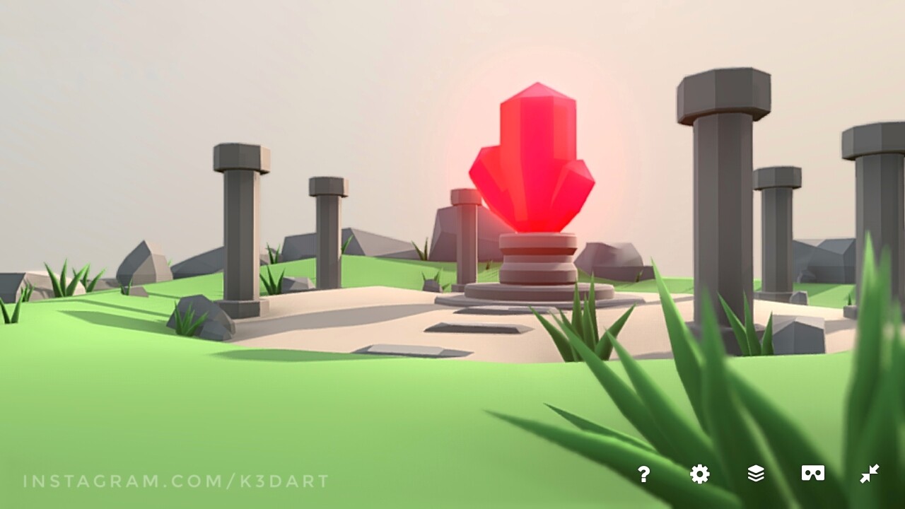 ArtStation - Crystal Defense - low poly game level | Game Assets