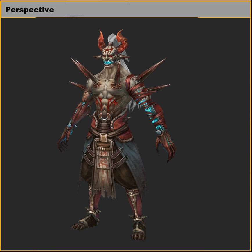 ArtStation - Low poly 3D Monster - Native Monster 01 | Game Assets