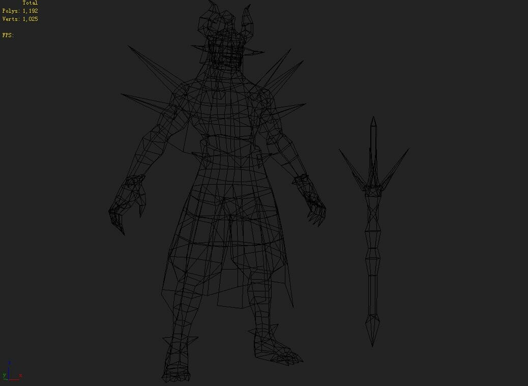 ArtStation - Low poly 3D Monster - Native Monster 01 | Game Assets