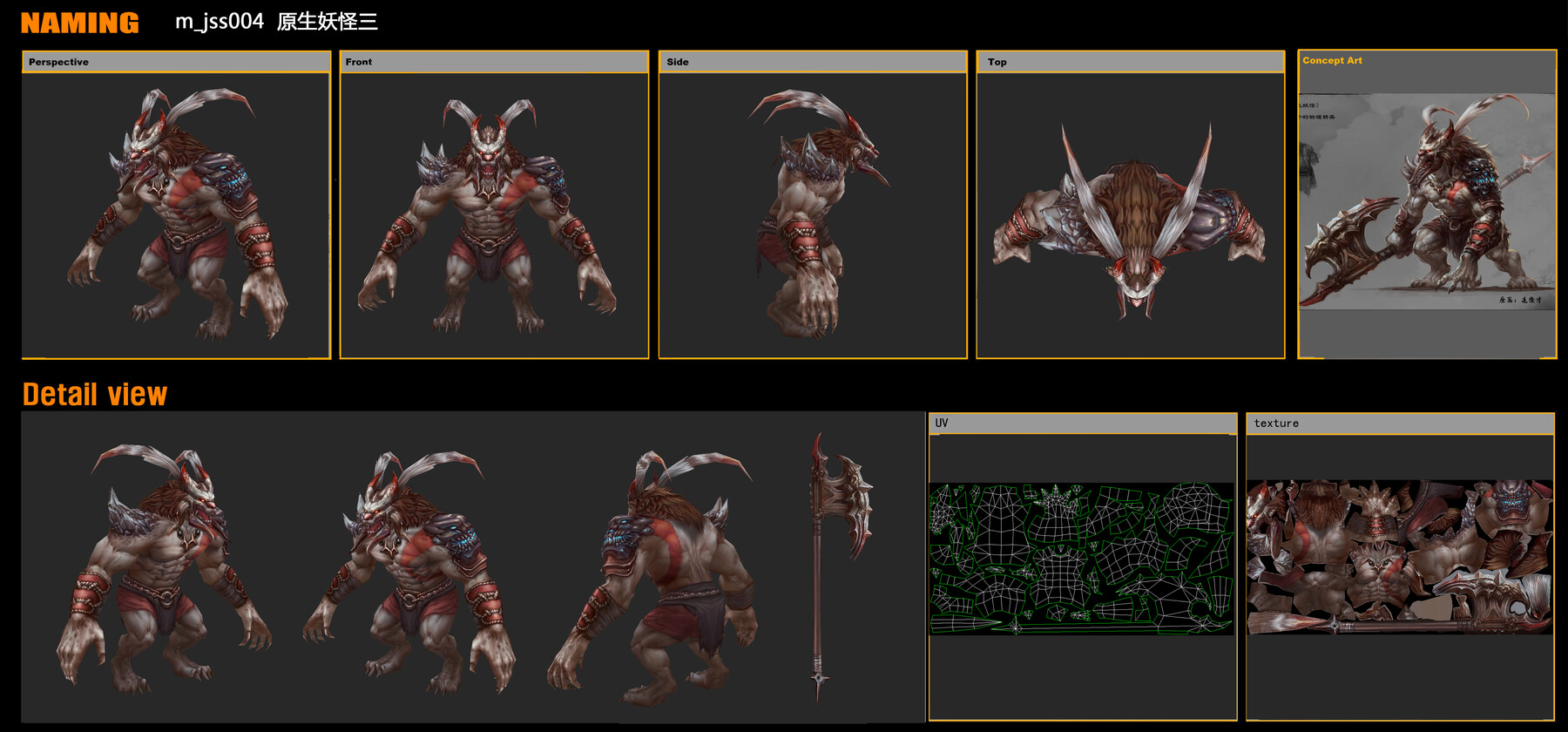 ArtStation - Low poly 3D Monster - Native Monster 03 | Game Assets