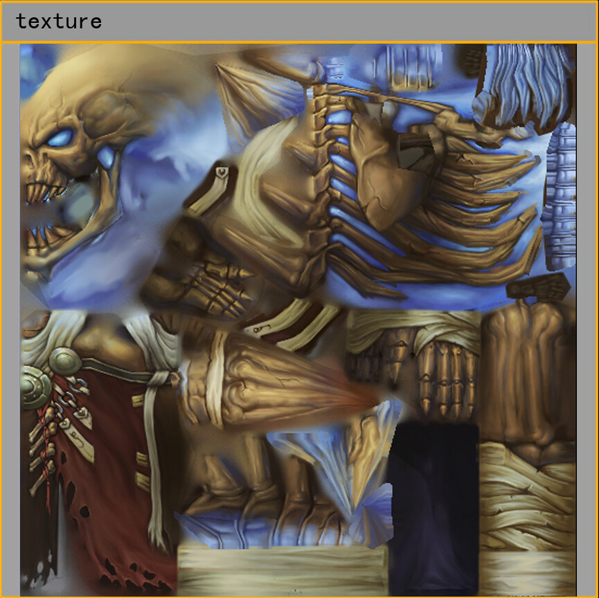 ArtStation - Low poly 3D Monster - Remote The skeleton | Game Assets