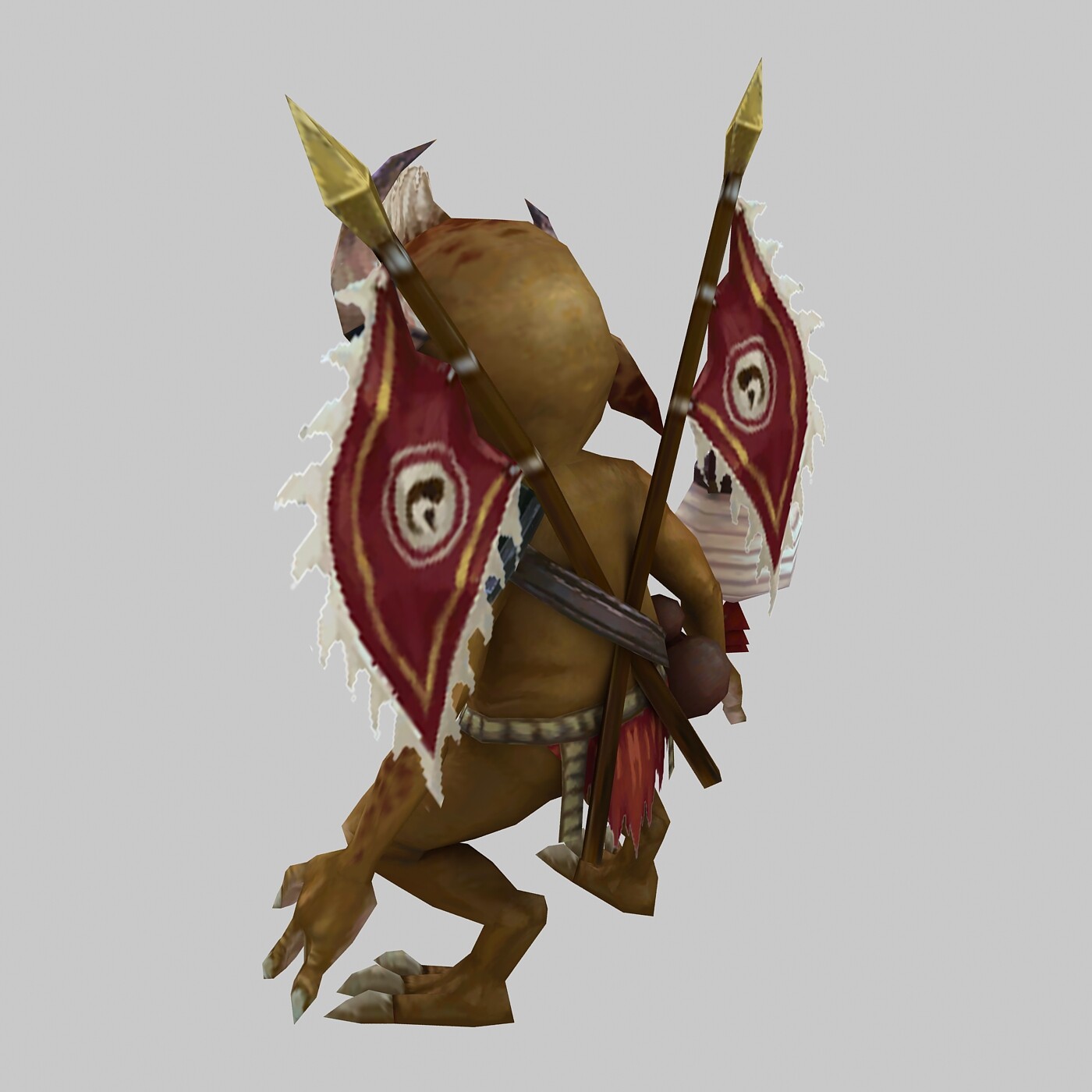 ArtStation - Low poly 3D Monster - Battle Demon | Game Assets