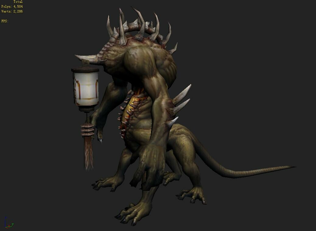 ArtStation - Low poly 3D Monster - Summon 02 | Game Assets