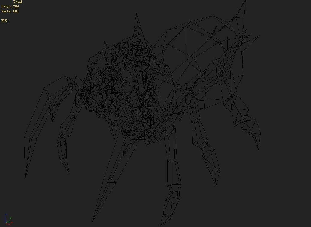 ArtStation - Low poly 3D Monster - Spider | Game Assets