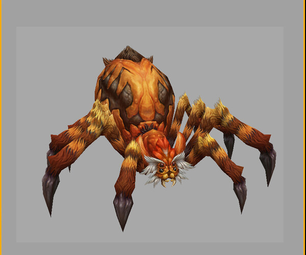 ArtStation - Low poly 3D Monster - Spider 02 | Game Assets