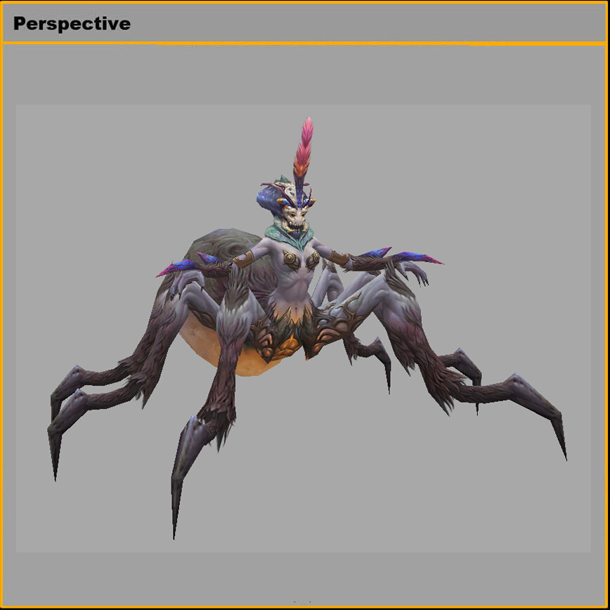 ArtStation - Low poly 3D Monster - Spider Maid 02 | Game Assets