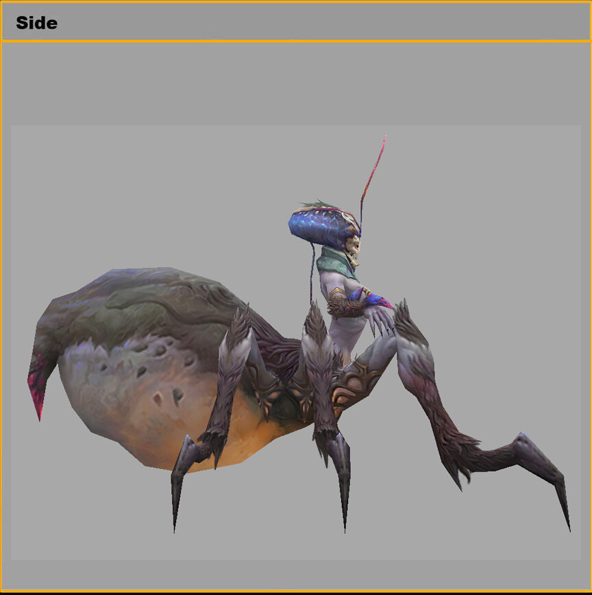 ArtStation - Low poly 3D Monster - Spider Maid 02 | Game Assets