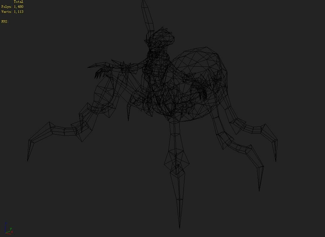 ArtStation - Low poly 3D Monster - Spider Maid 02 | Game Assets