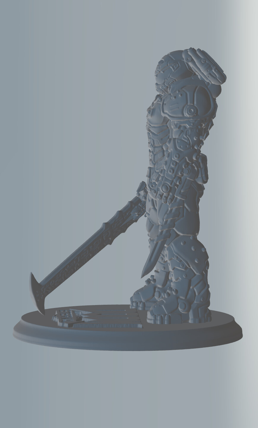 ArtStation - DoomGuy 3D model for print (30cm) | Resources