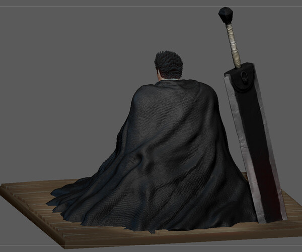 ArtStation - BERSERK GUTS FANTASY ANIME SWORD CHARACTER 3D PRINT MODEL ...