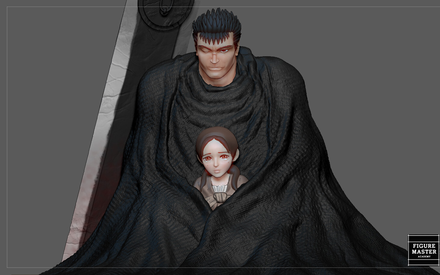 ArtStation - BERSERK GUTS FANTASY ANIME SWORD CHARACTER 3D PRINT MODEL ...