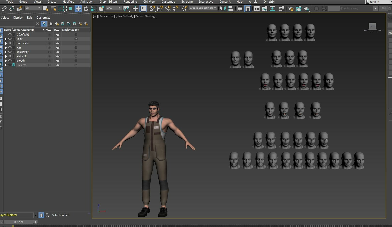 ArtStation - Delivery man with realtime hair UE4 ready to use | Game Assets