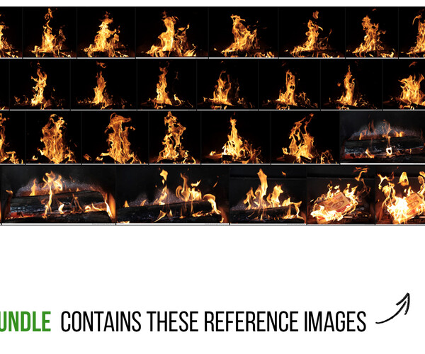 ArtStation - Enviroment Textures - Fire Flames | Resources