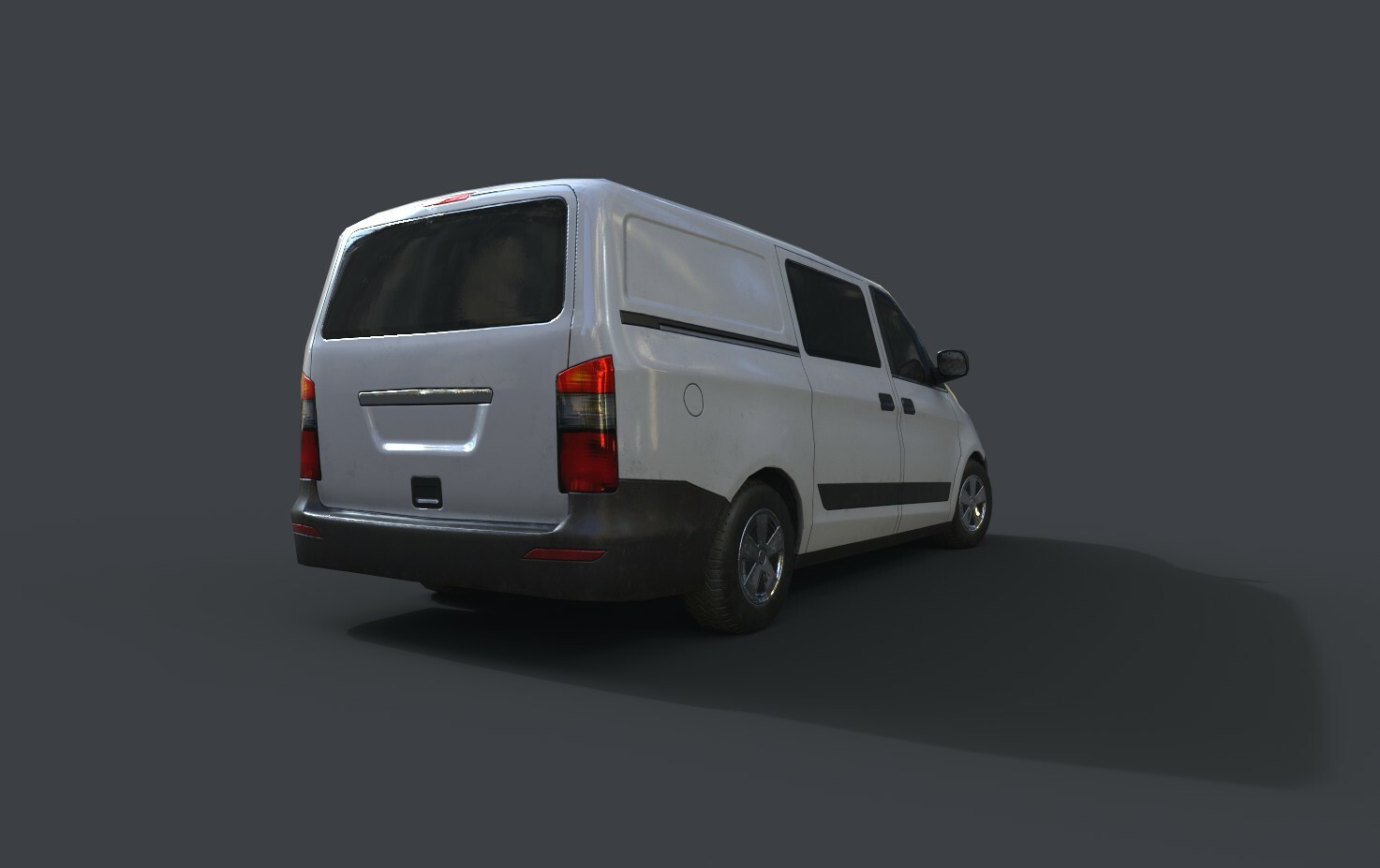 ArtStation - Generic Minivan White | Game Assets