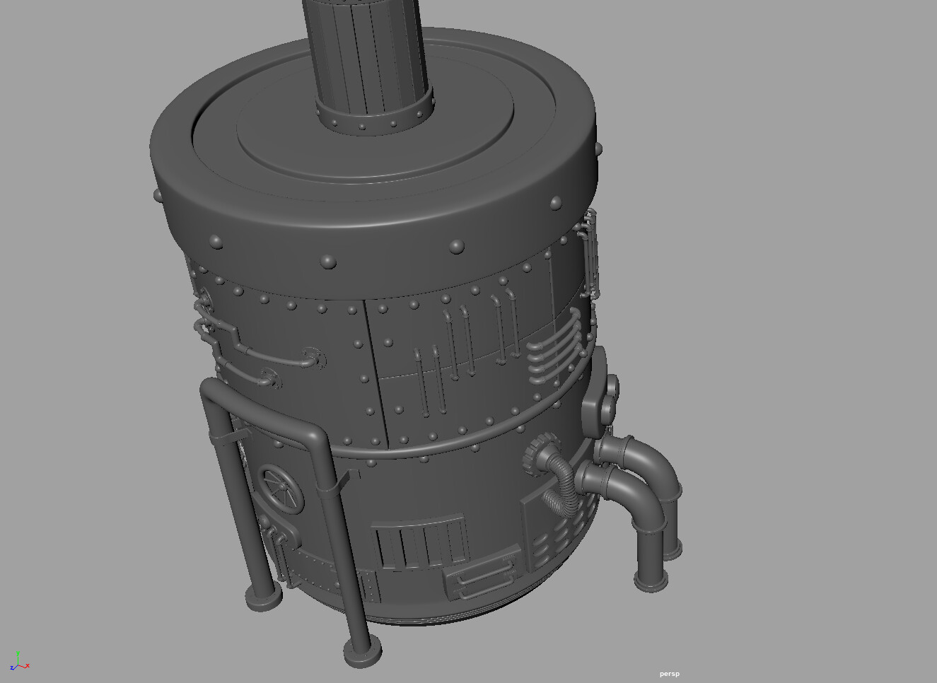 ArtStation - Gothic style Boiler model | Resources