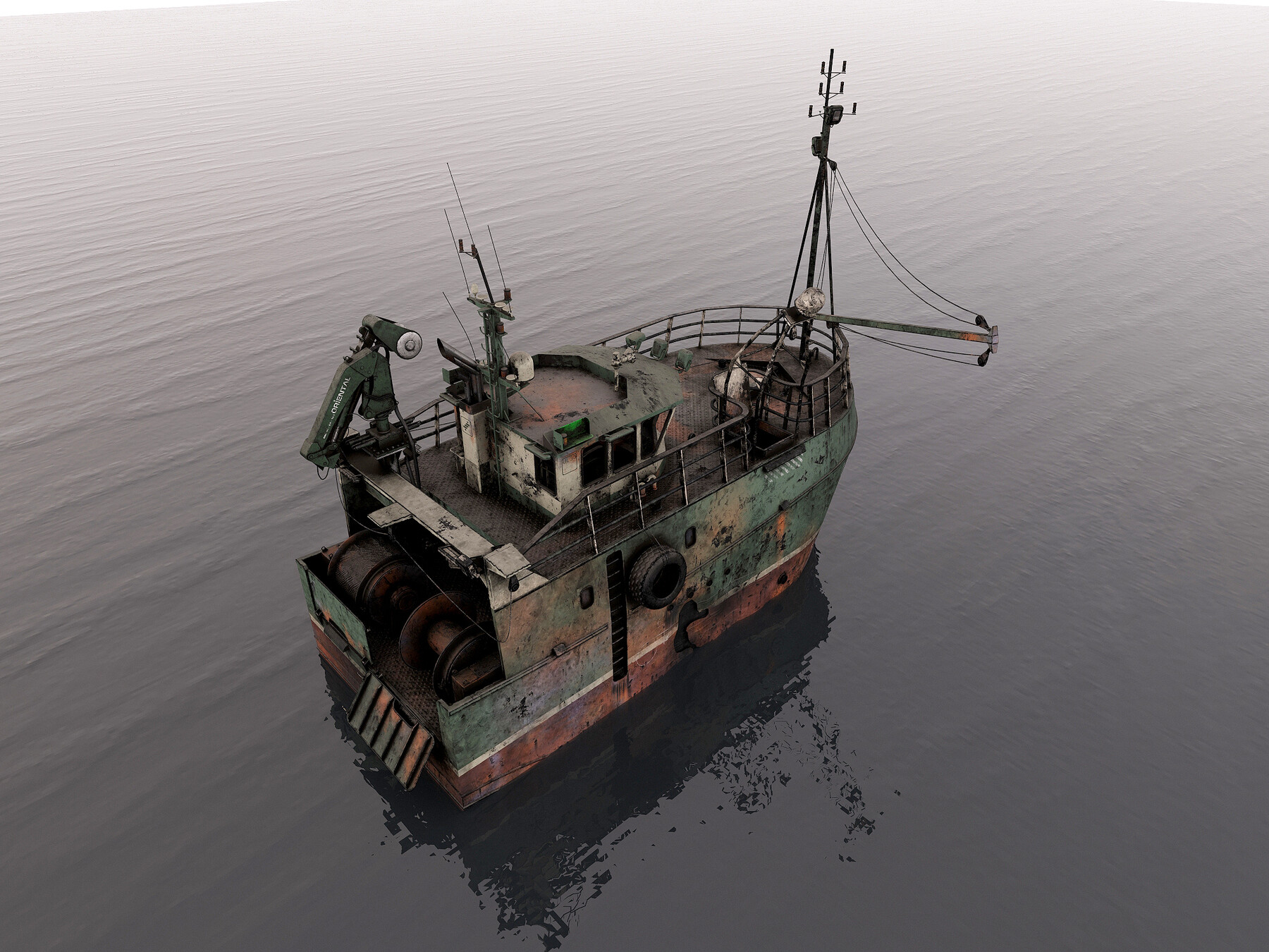 ArtStation - Fishing Trawler wreck | Game Assets
