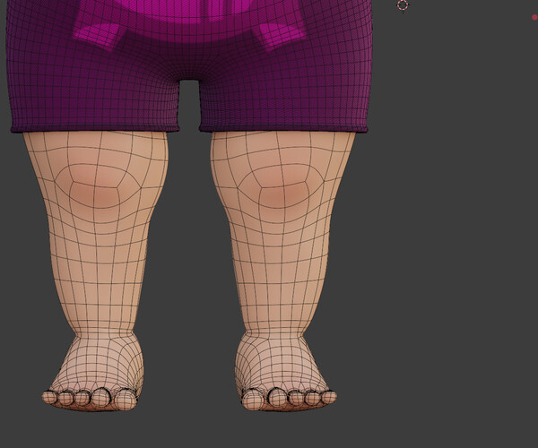 ArtStation - Stylized Baby - Olive - Blender 3D Model | Resources