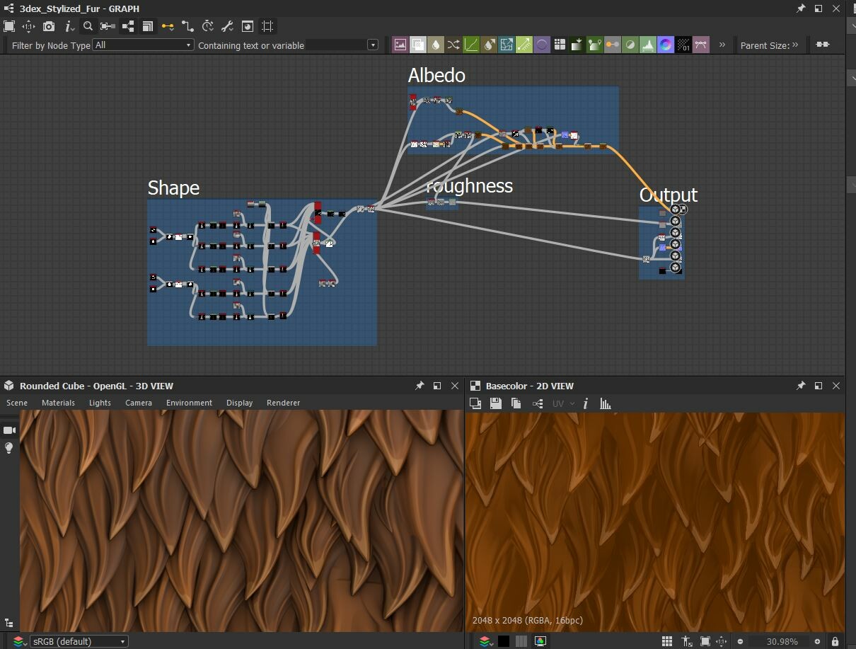 ArtStation - Stylized Fur - Substance Designer | Game Assets