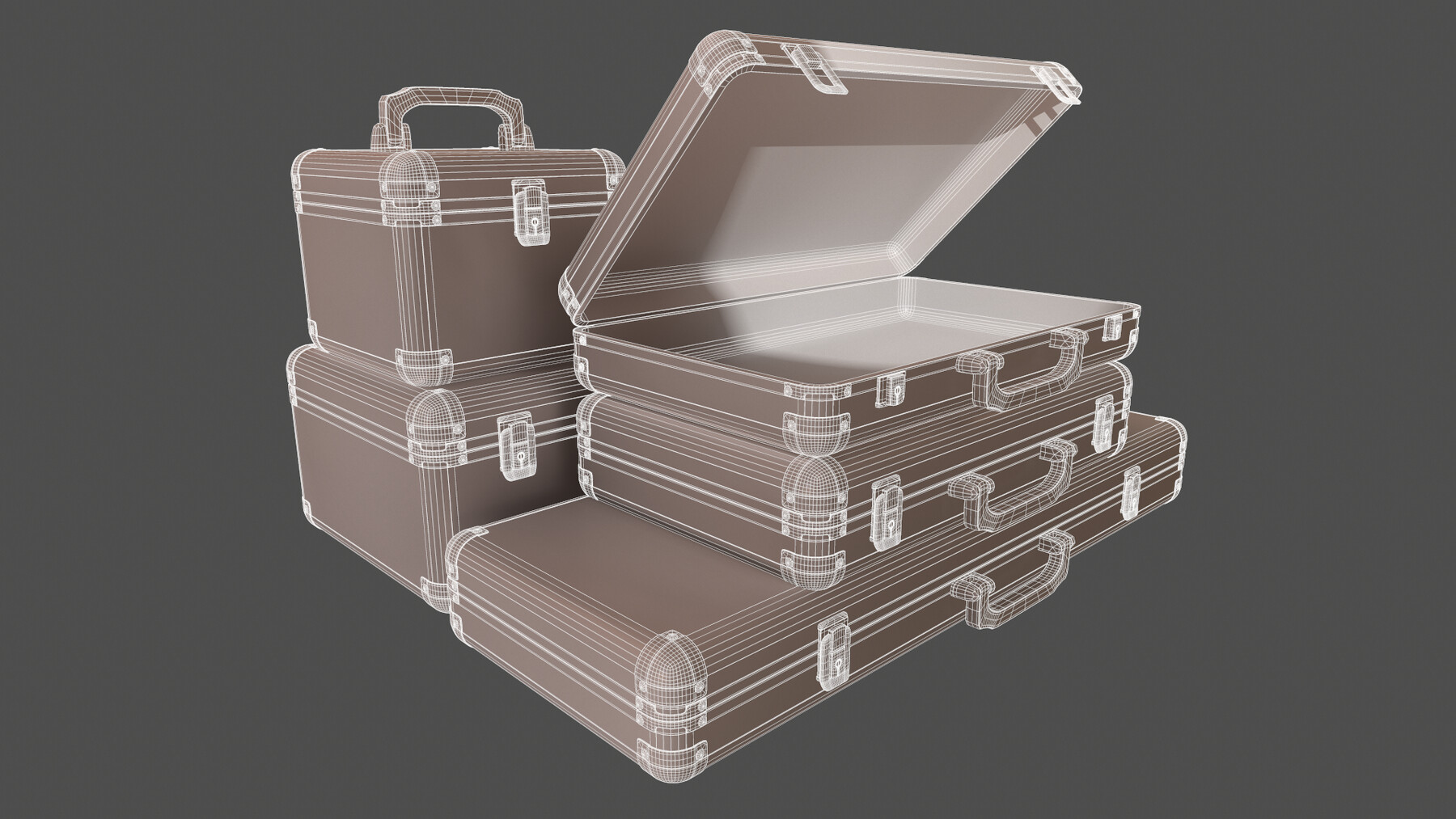 ArtStation - Metal Case Pack Low-poly 3D model | Game Assets