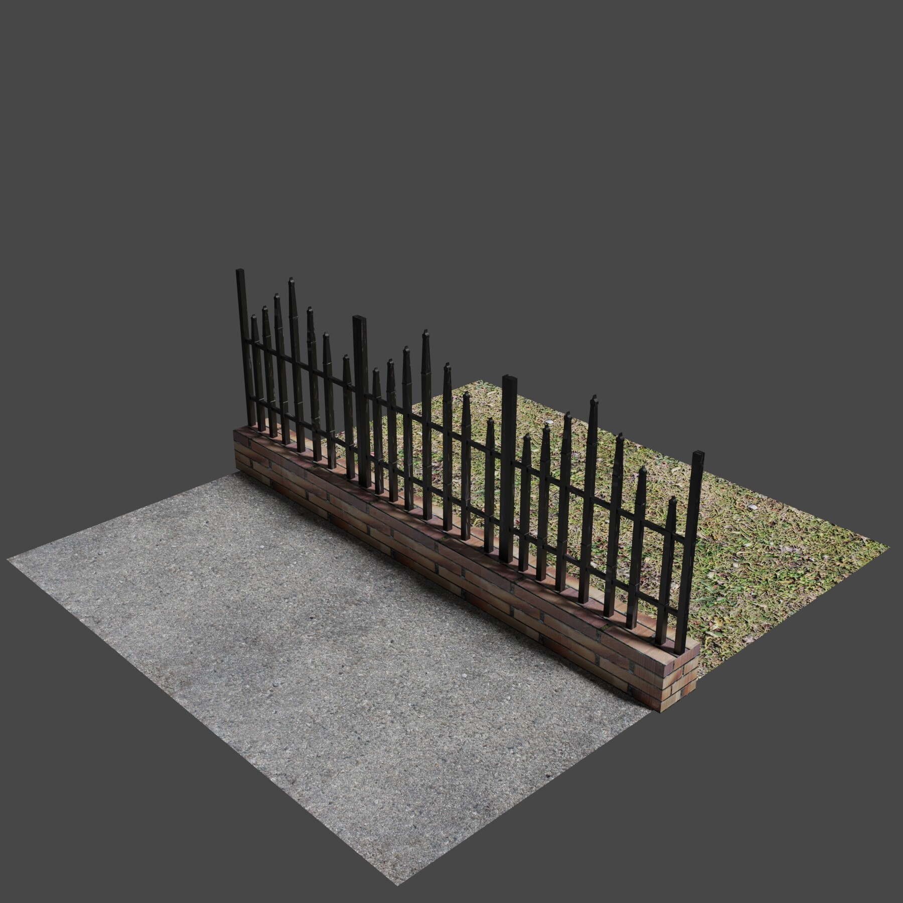 ArtStation - Fence 6 - 3D-Model | Game Assets