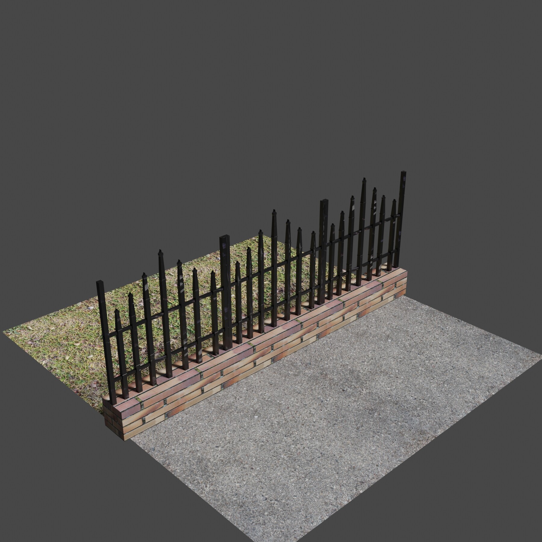 ArtStation - Fence 6 - 3D-Model | Game Assets
