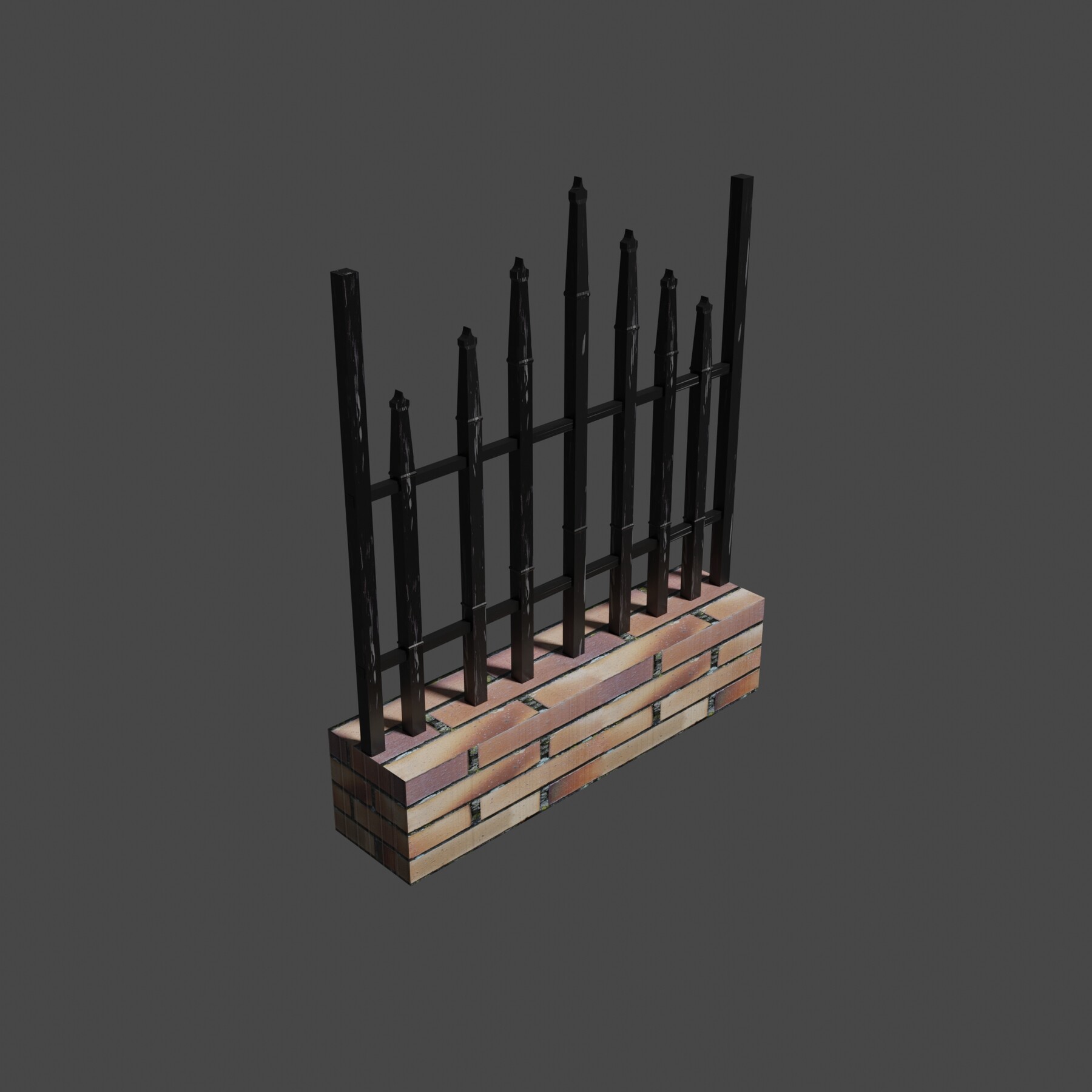ArtStation - Fence 6 - 3D-Model | Game Assets