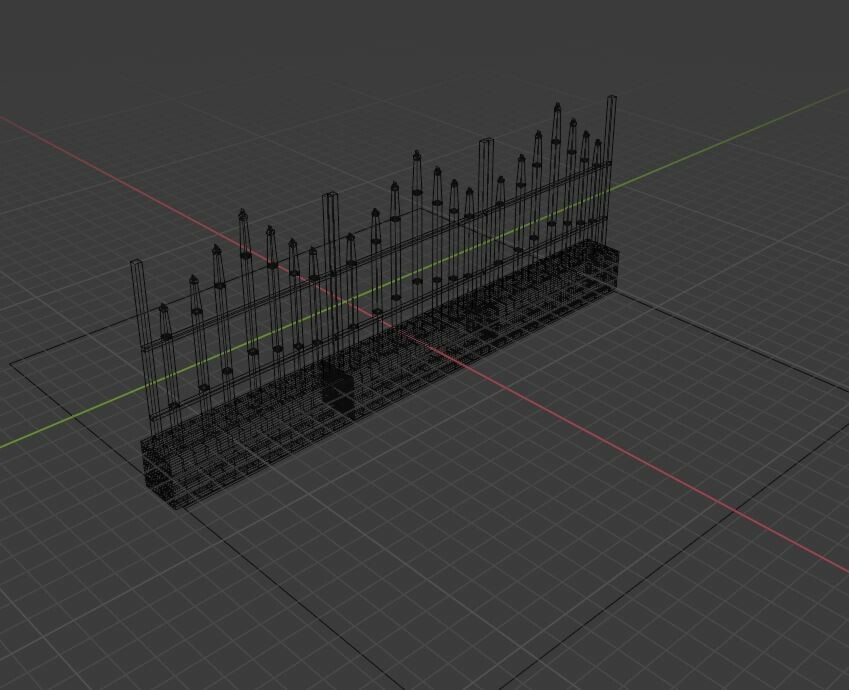 ArtStation - Fence 6 - 3D-Model | Game Assets