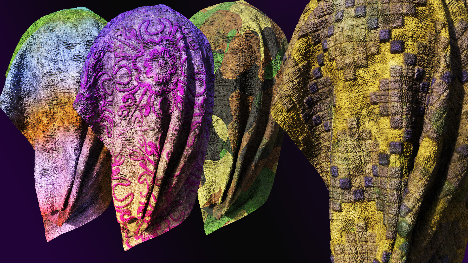 ArtStation - 36 Reality towel and blanket fabric smart materials-maral ...