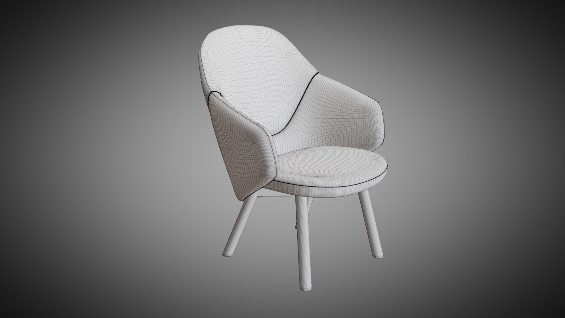 ArtStation - Alba Lounge Armchair by Ton | Resources