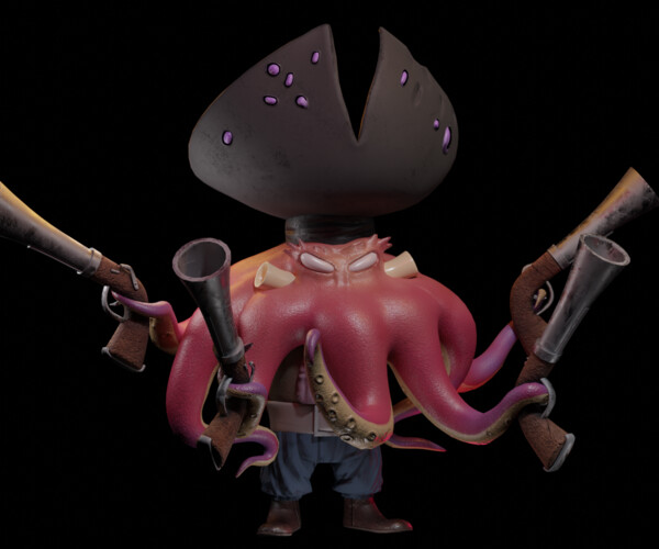 ArtStation - Crash Bandicoot Octopus pirate | Game Assets