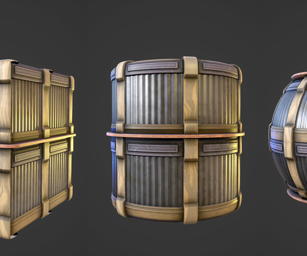 ArtStation - Stylized Corrugated Metal Panel - Substance Designer ...