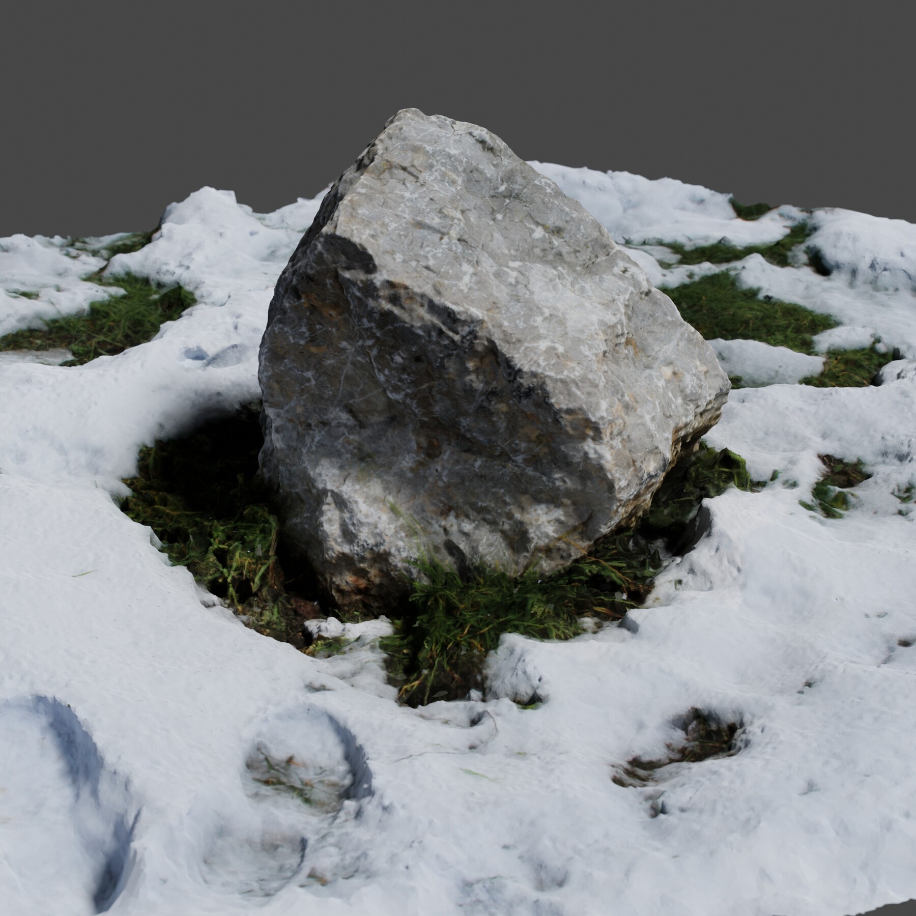 ArtStation - Stone In Snow - Photoscan | Resources