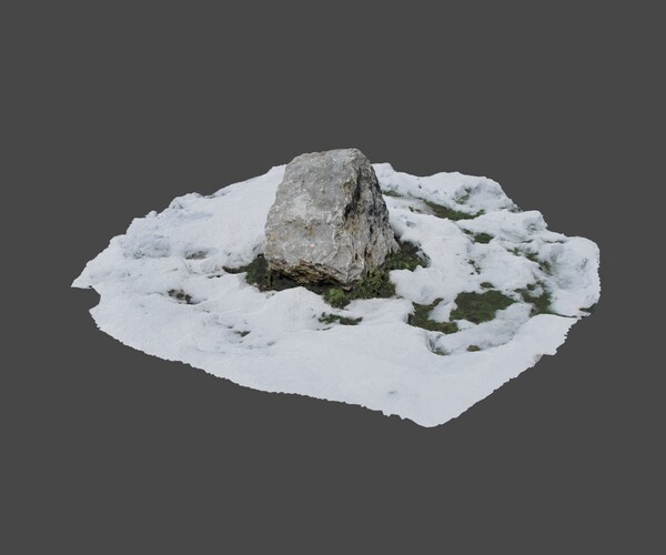 ArtStation - Stone In Snow - Photoscan | Resources
