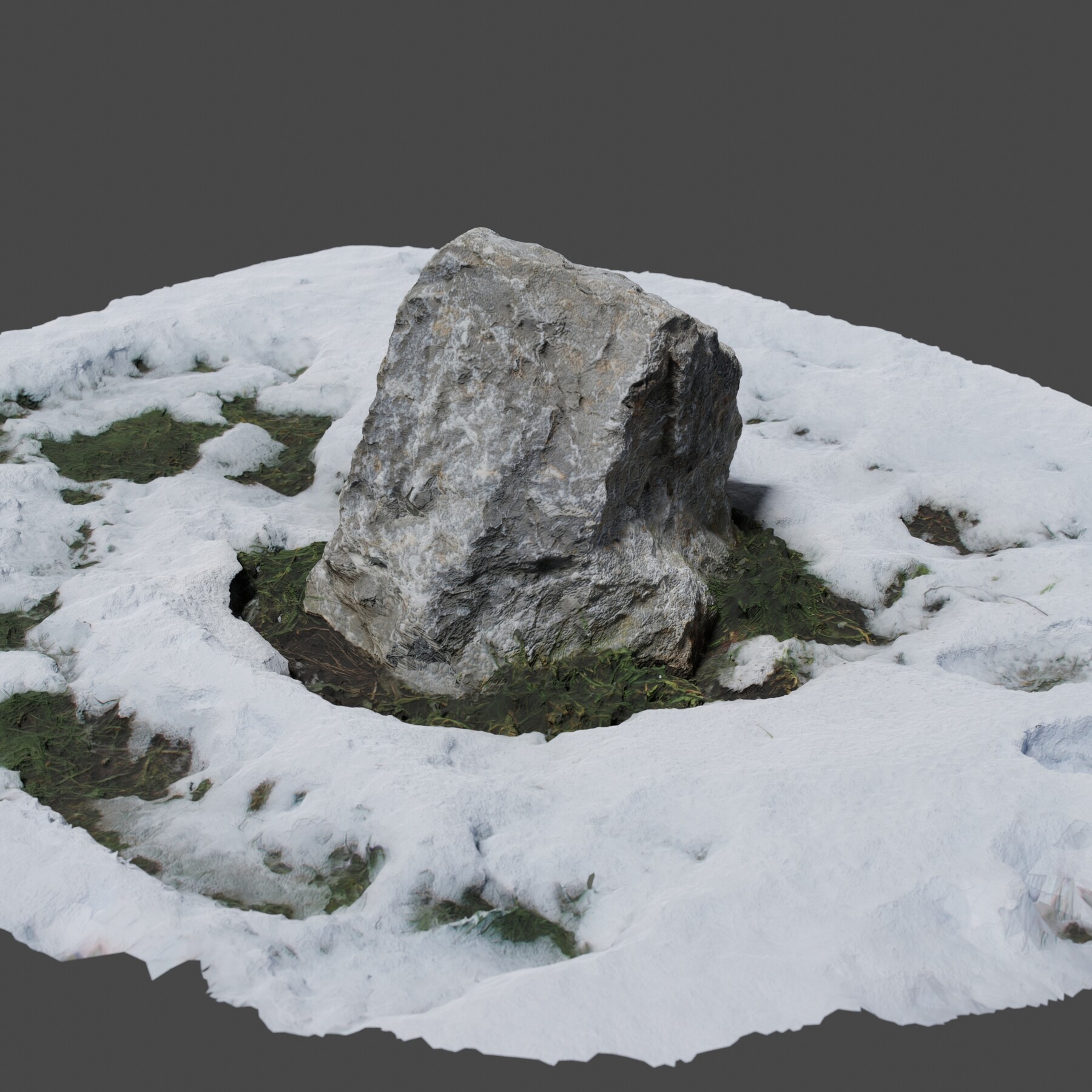 ArtStation - Stone In Snow - Photoscan | Resources
