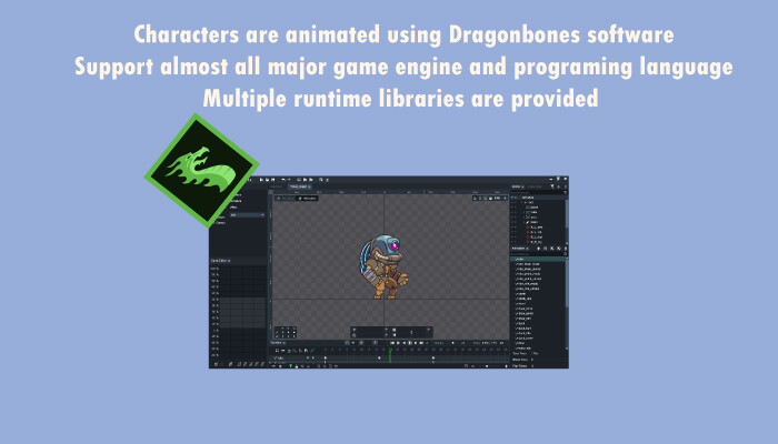 ArtStation - 2D Robot Game Character Sprite sheet | Game Assets