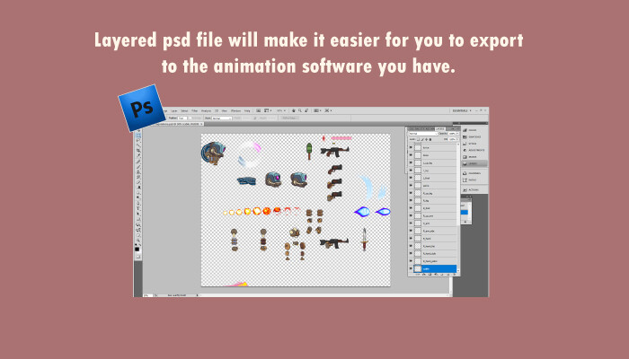 ArtStation - 2D Robot Game Character Sprite sheet | Game Assets