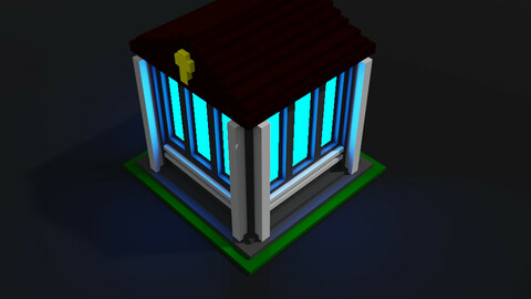 ArtStation - voxel Human temple | Game Assets