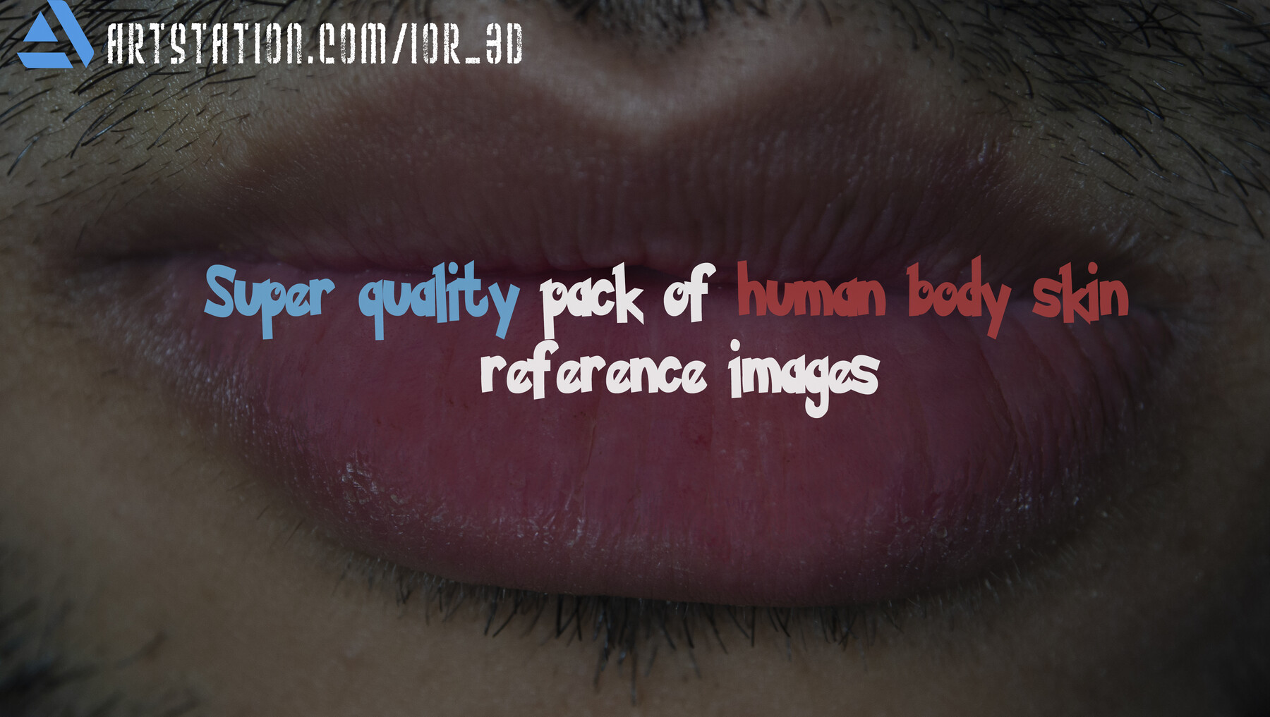 3D_IOR - Super quality pack of human body skin reference images