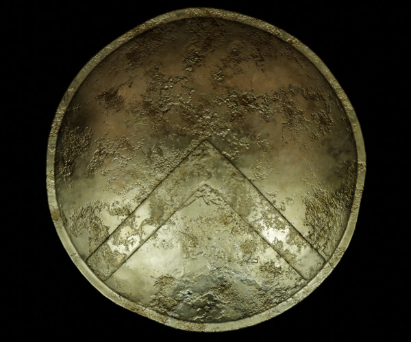 ArtStation - Spartan Shield Low poly | Resources