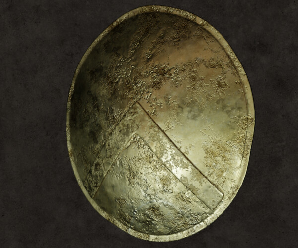 ArtStation - Spartan Shield Low poly | Resources