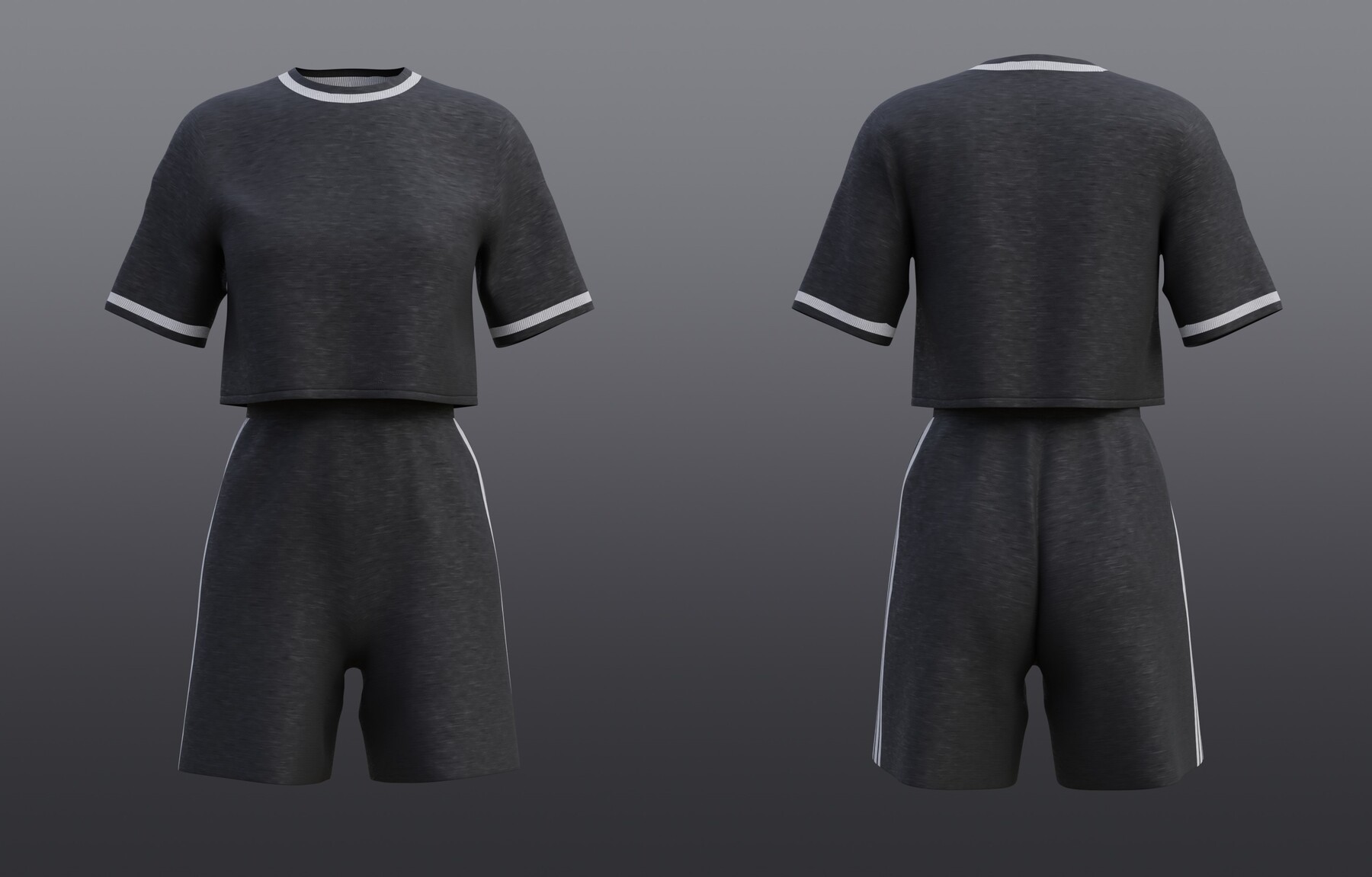 ArtStation - Sport Set T-Shirt and Shorts Tracksuit - 2 Pieces Outfit ...