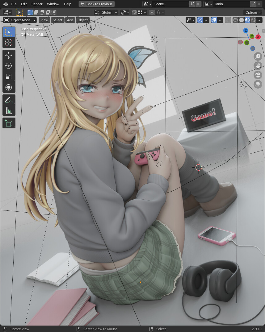 ArtStation - Sena (blend file) | Resources