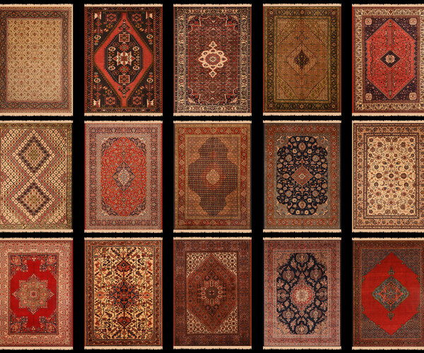 ArtStation - 100 Persian Rug - PBR texture | Resources
