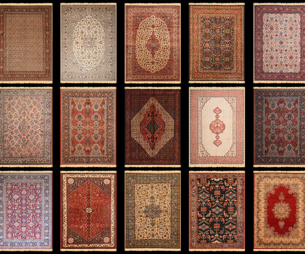 ArtStation - 100 Persian Rug - PBR texture | Resources